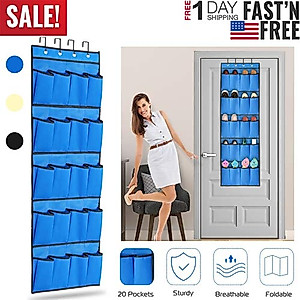 Over the Door Shoes Rack 10-Pair Shoes Organizer 5-Layer Hanging Storage Shelf for Closet Cabinet Slippers Toys
