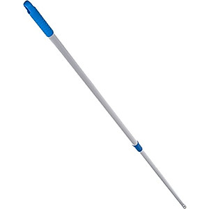 Carlisle FoodService Products Telescopic Mop Handle for Flat Head Mops for Floor Cleaning, Home, Kitchen, Restaurants, Office, And Janitorial Use, Aluminum, 43 - 70 Inches, Silver