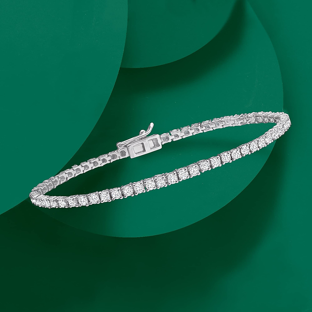 Ross-Simons 5.20 ct. t.w. White Topaz Tennis Bracelet in Sterling Silver. 8 inches