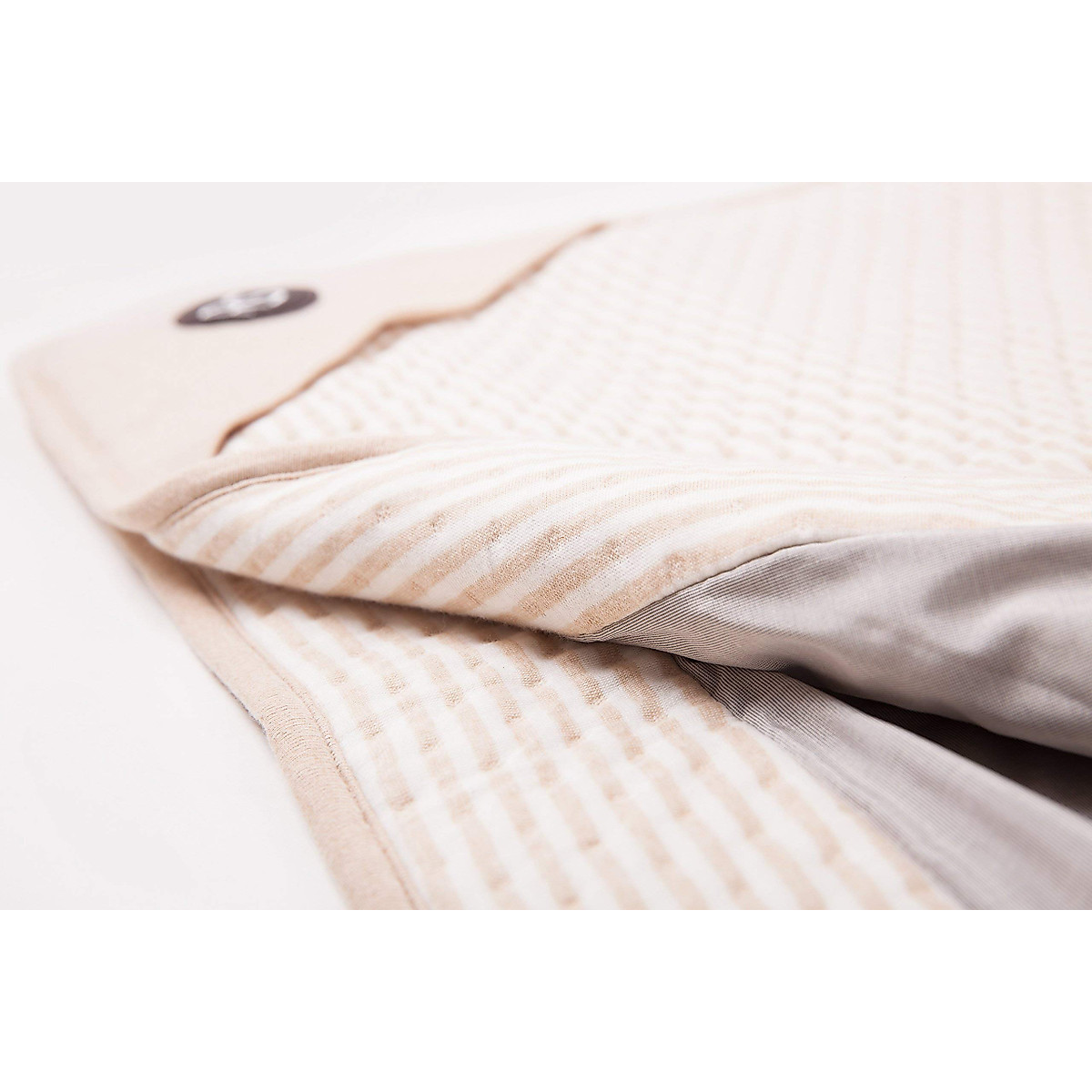 Radia Smart 5G Blocking, EMF Protection Baby Blanket, Pregnancy Belly Shielding, Organic Cotton, Cream, 35”x30