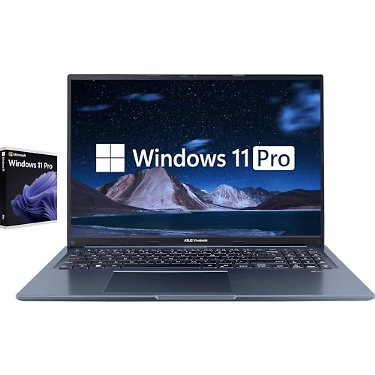 asus 16/ 24GB RAM 1TB SSD VivoBook 16X Laptop, Windows 11 Pro, AMD Ryzen 7 5800HS 8-Core Processor, WUXGA IPS Anti-Glare Display, Camera Privacy Shutter, HDMI, USB-C, Blue