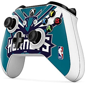 Skinit Decal Gaming Skin Compatible with Xbox One S Controller - Officially Licensed NBA Charlotte Hornets Large Logo Design