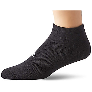 Champion mens Double Dry 6-pair Pack Cotton-rich Low Cut athletic socks, Black, 10 13 US