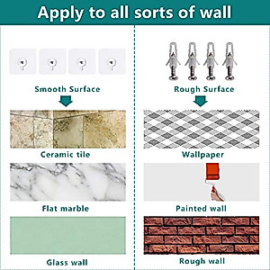 Vdomus Acrylic Bathroom Shelves, Wall Mounted no Drilling Thick Clear Storage & Display shelvings, 2 Pack (Original) and Acrylic Corner Shower Shelf 2 Pack with Adhesive, Wall Mount Bathroom