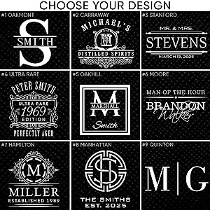 Halo Cocktail Smoker Kit 7pc with Two Custom Hamilton Whiskey Glasses (Personalized Product)