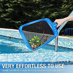 eazer Professional Pool Skimmer Net, Pool Cleaning Net, Skimmer Net for Pool Cleaning, Pool Net Skimmer for Above Ground Pool | Pool Nets for Cleaning |Swimming Pool Accessories(Pole Not Include)
