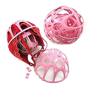 Underwear Washer Saver Laundry Ball Double Spherical Bra Washing Bag Protector Random Coloor