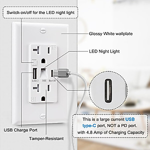 Tuya APP Smart WiFi Outlet with USB Port, 5V 2.4A USB Charger Outlet Compatible with Alexa, Google Assistant, ETL&FCC Listed, KS-15T/WU, White (2 Pack)