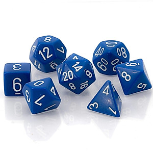 Chessex CHX25406 Dice-Opaque Blue/White Set