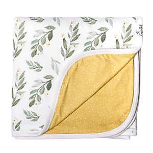 Copper Pearl Three-Layer Baby Blanket: Soft Baby Quilts for Boys and Girls | Breathable, Cozy, Toddler Blanket | Baby Quilt for Newborns | 46x46 Premium Polyester/Rayon | Fern