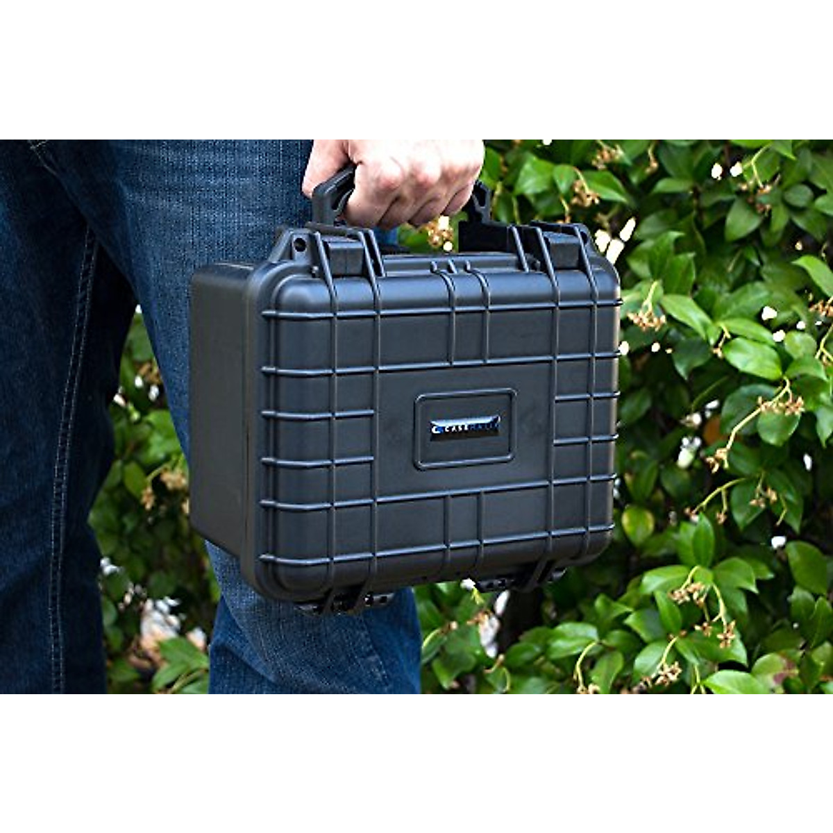 CASEMATIX Travel Case Compatible with Samsung Freestyle Projector and Smart Projector Accessories, Waterproof Impact Resistant Portable Projector Case with Shock Absorbing Padded Foam