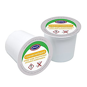 Urnex K-Cup Cleaner - 5 Cleaning Cups - for Keurig Machines Compatible with Keurig 2.0 - Removes Stains Non-Toxic
