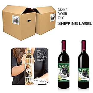 E-Printing Pack of 100 Sheets-High Sticky Printable Matte Self Adhesive Full Sheet A4 Sticker Paper/Label for Inkjet & Laser Printers