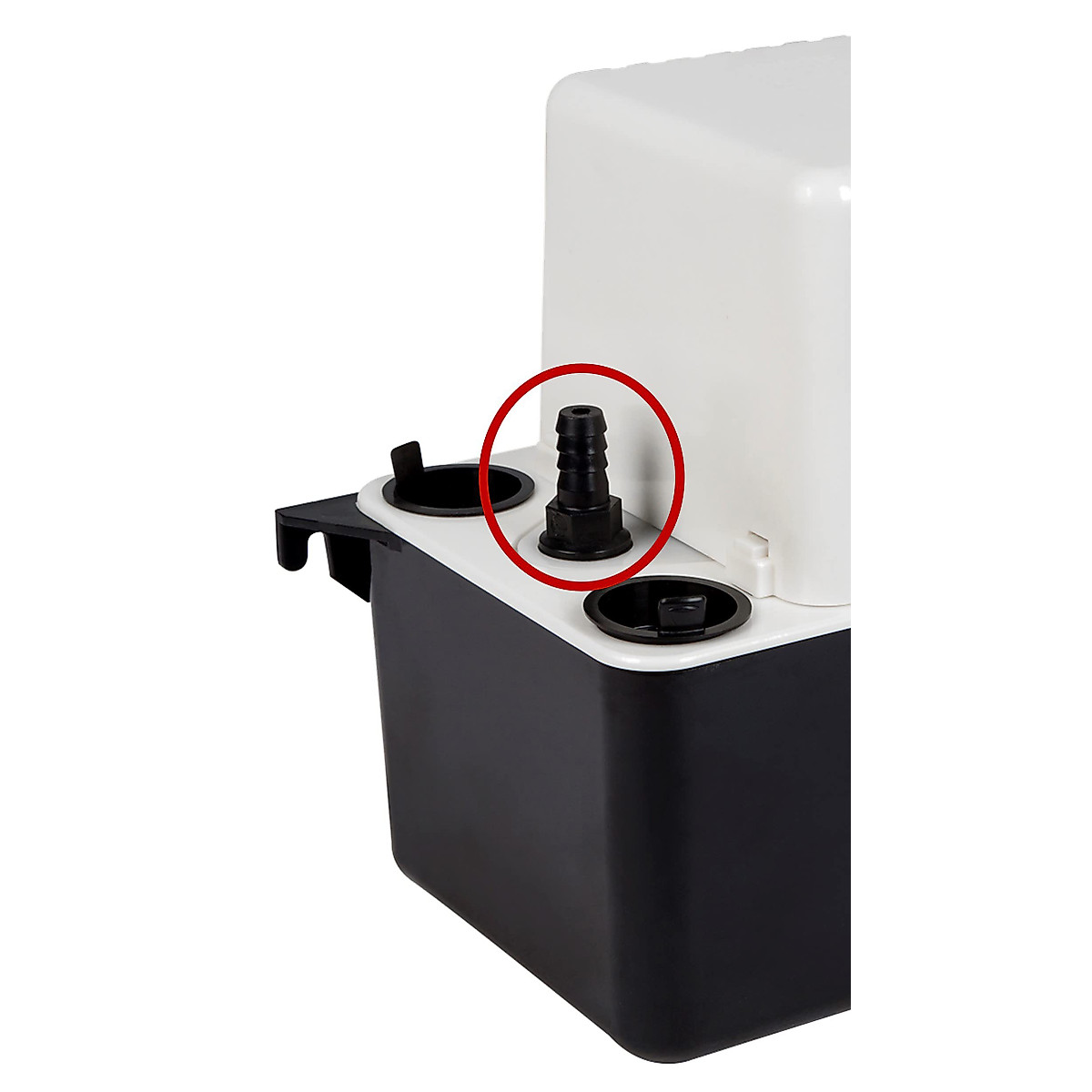 Little Giant CV-10 Check Valve for the following Little Giant Series Condensate Pumps - VCC, VCMA, VCL-14 and VCL-24, 1/4-inch MNPT x 3/8-inch Barbed, Black, 599065