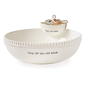 Mud Pie Chip Off the Old Block Stacked Chip and Dip Set