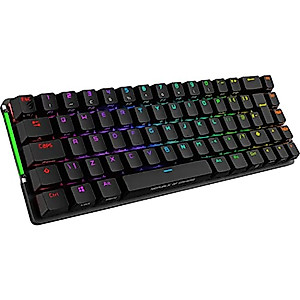 ASUS ROG Falchion NX 65% Wireless RGB Gaming Mechanical Keyboard | ROG NX Blue Clicky Switches, PBT Doubleshot Keycaps, Wired / 2.4G Hz, Touch Panel, Keyboard Cover Case, Macro Support