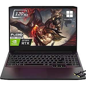 Lenovo Ideapad 3 Gaming 15.6" 120Hz FHD IPS Laptop, 6-Core AMD Ryzen 5 6600H(Beats i7-11700H), GeForce RTX 3050 Graphics, 24GB DDR4 RAM, 1024GB PCIE SSD, Backlit KeyBoard, HDMI CABLE, Win 11 PRO, Grey
