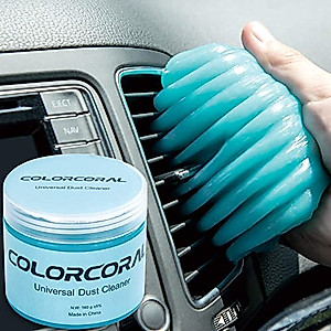 ColorCoral Gel Cleaner for Car Vent Keyboard Auto Cleaning Putty Dashboard Dust Remover 160G