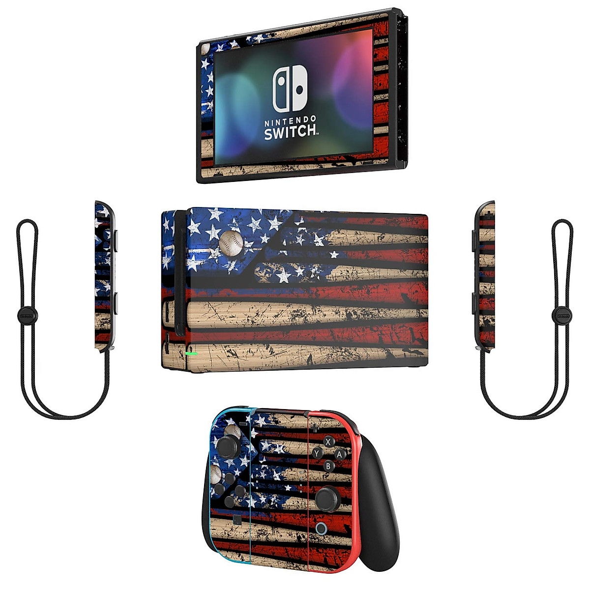 Old Glory - Decal Sticker Wrap - Compatible with Nintendo Switch