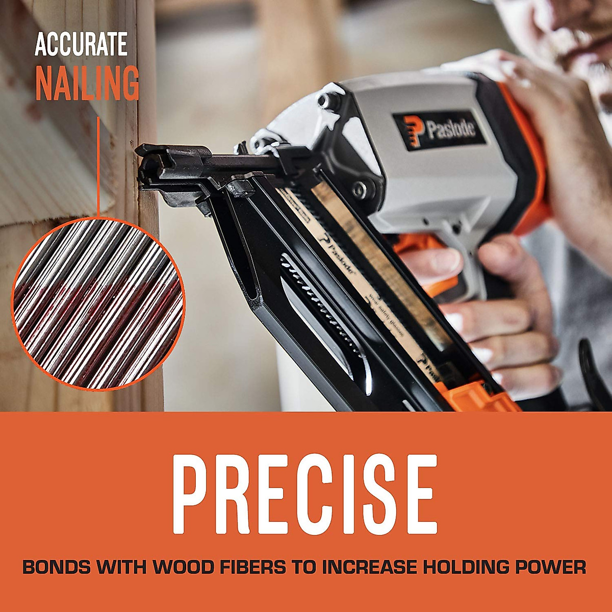 Paslode, Framing Nails, 650839, 30 Degree RounDrive Brite, 3 1/4 inch x .131 Gauge, Smooth, 2,500 per Box