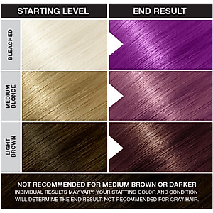 Punky Purple Semi Permanent Conditioning Hair Color, lasts up to 35 washes, 3.5 Fluid Ounce