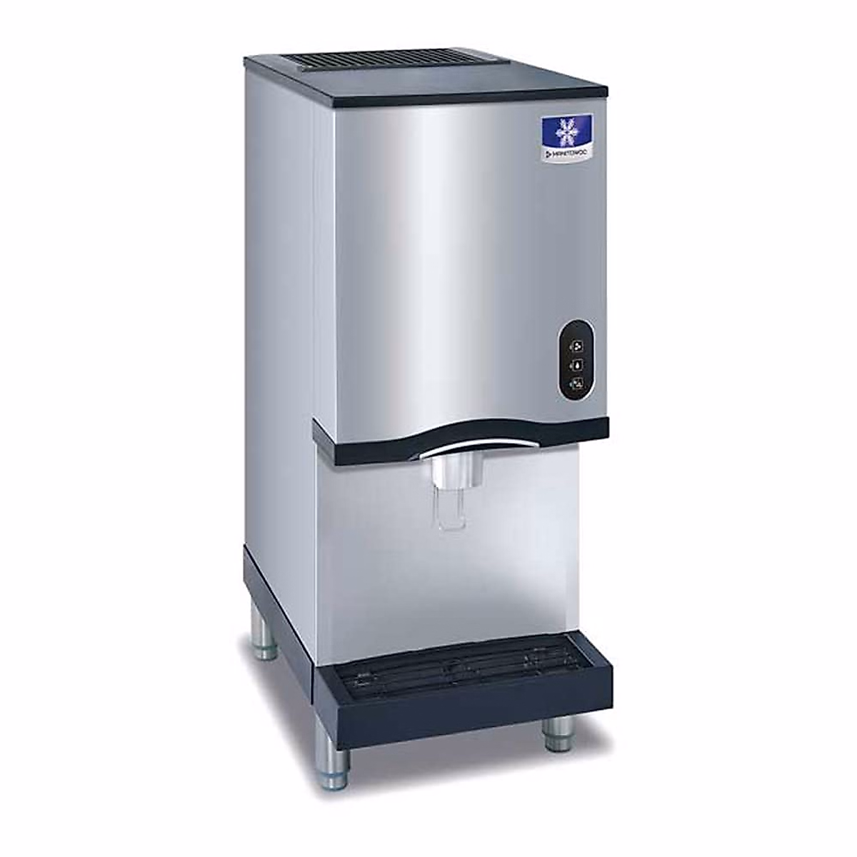 Manitowoc CNF0201A-161 Countertop Nugget Ice Maker and Dispenser with 10 lb. Bin and Sensor Dispensing, 115v, NSF