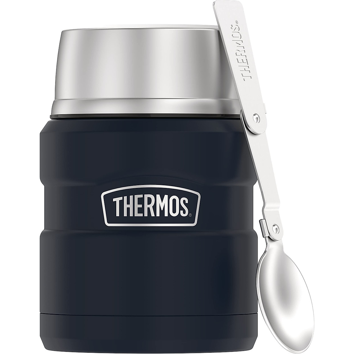 THERMOS Stainless King 16 Ounce Vacuum-Insulated Food Jar Bundle with THERMOS FUNTAINER 10 Ounce Stainless Steel Vacuum Insulated Kids Food Jar