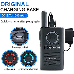 ChunHee Intercoms Wireless for Home-Home Intercom for Elderly-Business Intercom System Room to Room Communication 1.5 Miles Long Range 16 Channel Intercom System for Office/Camping/Hiking/Vacation