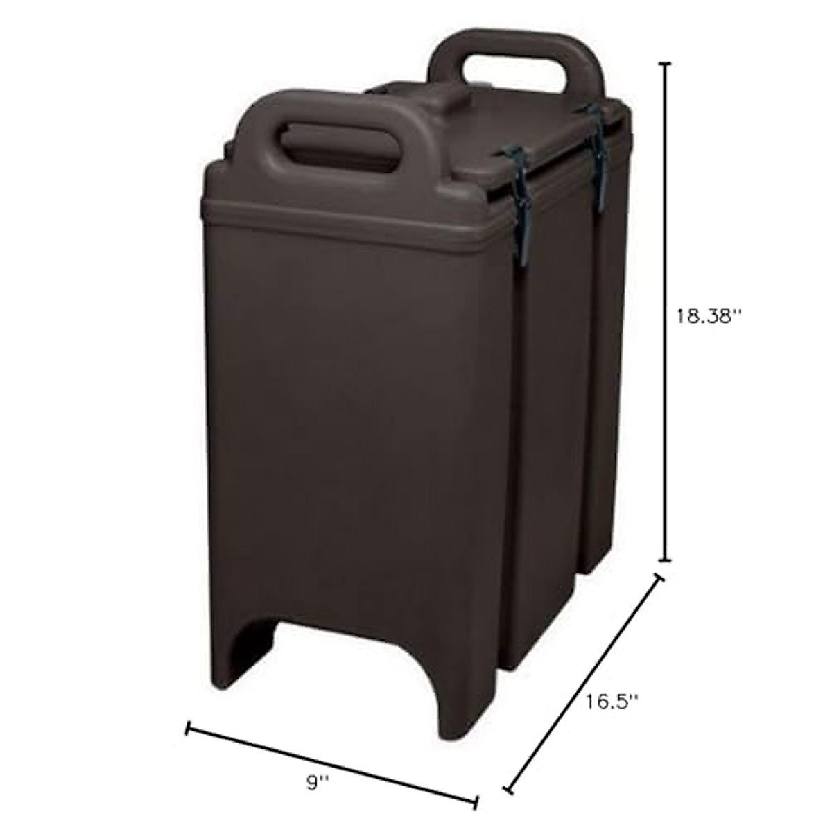 Cambro (350LCD110) 3-3/8 gal Soup Carrier - Camtainer®,Black
