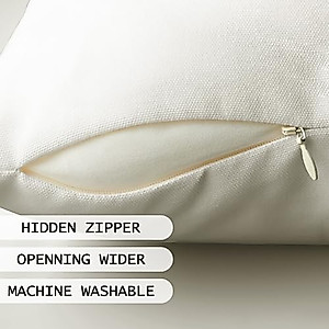 ADFLOOD Christmas Pillow Covers 12X20 Joy Christmas Garland Decorative Throw Pillows Decoration Holiday Party Red Cushion Case for Home Couch Sofa