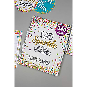 Confetti Lesson Planner, Edition, 8.5 inches X 11 inches