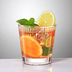 ANBFF Whiskey Glasses Set of 2, 10oz Drinking Glass Cups, Heavy Bottom Rocks Glasses, Crystal Old Fashioned Glass with Gift Box - Barware for Bourbon, Scotch, Cocktail for Men Women