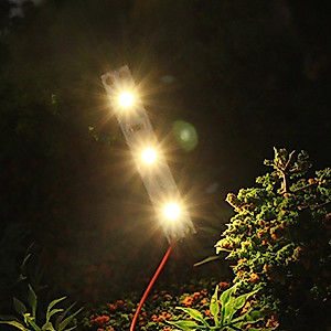 DD01WM 10pcs Pre Wired White Strip Led 3528 SMD LED Light Self-adhesive Flexible 12V ~ 18V