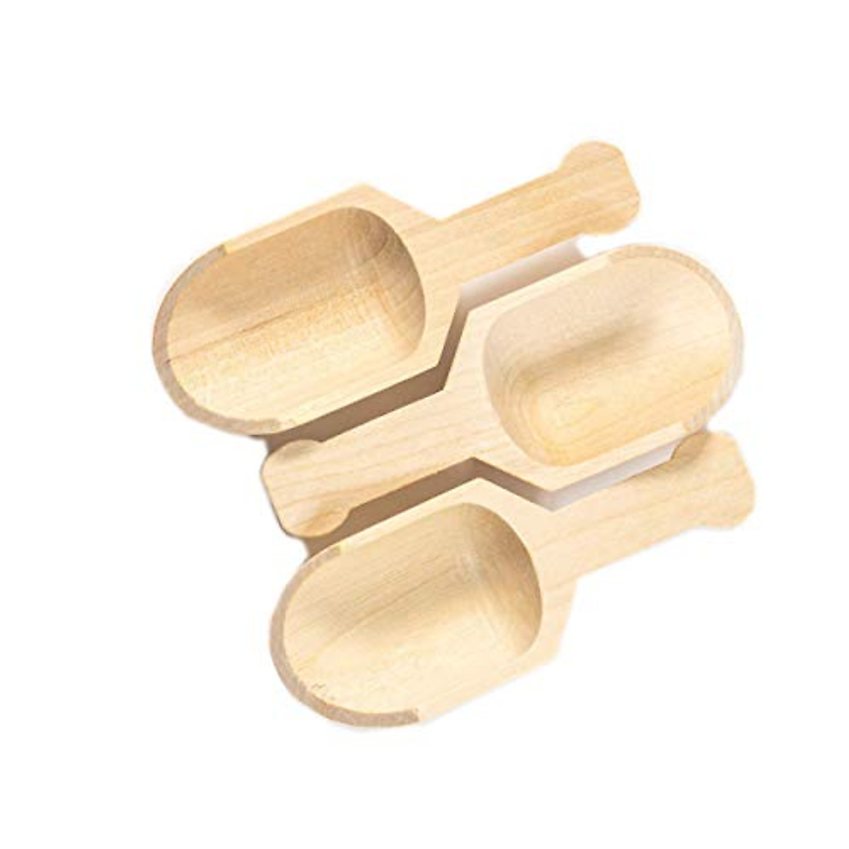 Perfect Stix 10-Pack Mini Wood Scoop, 4-1/4 L x 1-1/4 W-Inch