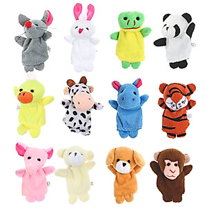 BILLMOSS Easter Eggs with Finger Puppets - 12 Packs Easter Basket Stuffers Party Favors for Kids Easter Eggs Hunt (Not Pre-Filled)