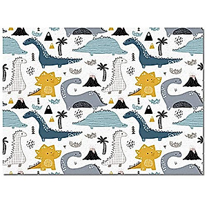 Dinosaur Area Rug 3'x5' for Kids Nursery Room Boys & Girls Room Cartoon Cute Art Rugs Soft Shag Rugs Non-Slip Entryway Carpet Non-Shedding Playing Mat for Living Room Bedroom Washable Rug