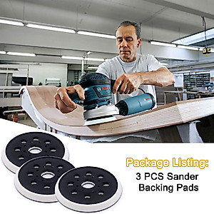 NYTiger 5 inch 8 Hole Hook & Loop Replacement Sander Backing Pad for Bosch RS035 and RS034 Compatible with Bosch ROS20VS, ROS20VSC, ROS20VSK, ROS20, ROS10