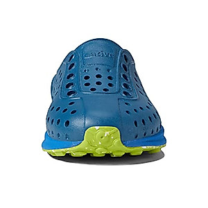 Native Shoes Kids Robbie for Toddlers - Almond Toe Design with Synthetic Upper, Insole and Outsole, Playful and Vibrant ShoesTrench Blue/Barracuda Blue/Palm Heel/Palm Speckle Rubber 7 Toddler M