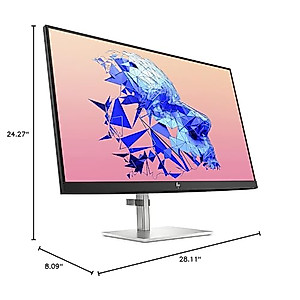 HP 4K HDR 31.5-inch Monitor 4K, Color Preset, Fully Adjustable Height, 60Hz Display (U32, Silver)