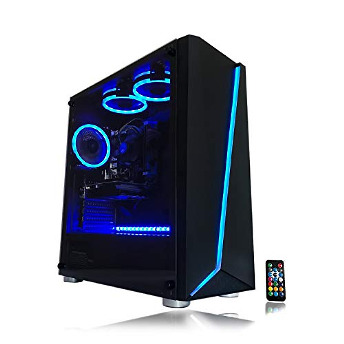 Alarco Gaming PC Desktop Computer Intel i5 3.10GHz,8GB Ram,1TB Hard Drive,Windows 10 pro,WiFi Ready,Video Card Nvidia GTX 650 1GB, 3 RGB Fans with Remote