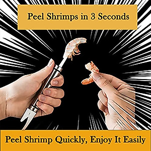 YWHWXB 5 in 1 Shrimp Line Fish Maw Knife - Multifunctional Stainless Steel Fish Scale Planer, Double-row Shrimp Cleaner Knife,Shrimp Deveiner Tool for Home Kitchen,3Pcs