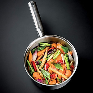 Matfer Bourgeat Excellence Sauce Pan without Lid, 7 7/8-Inch, Gray