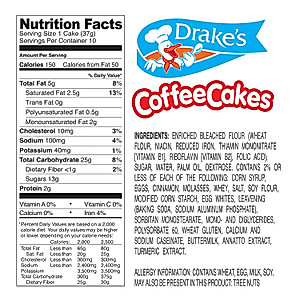 Drake's Coffee Cakes, 20 Count