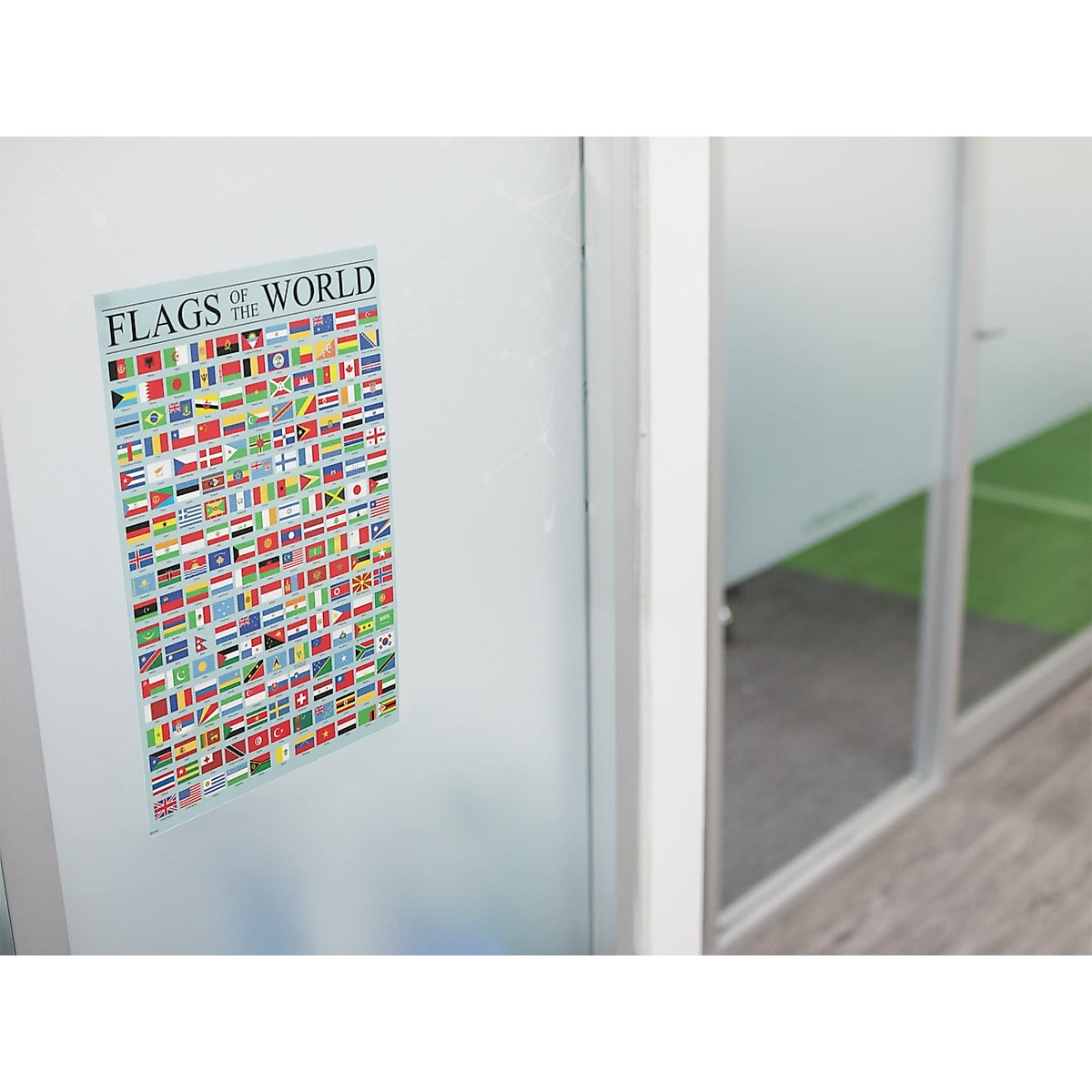 Flags of The World Classroom Reference Chart National Countries Country Symbol Educational Teacher Learning Homeschool Display Supplies Teaching Aide Cool Wall Decor Art Print Poster 12x18