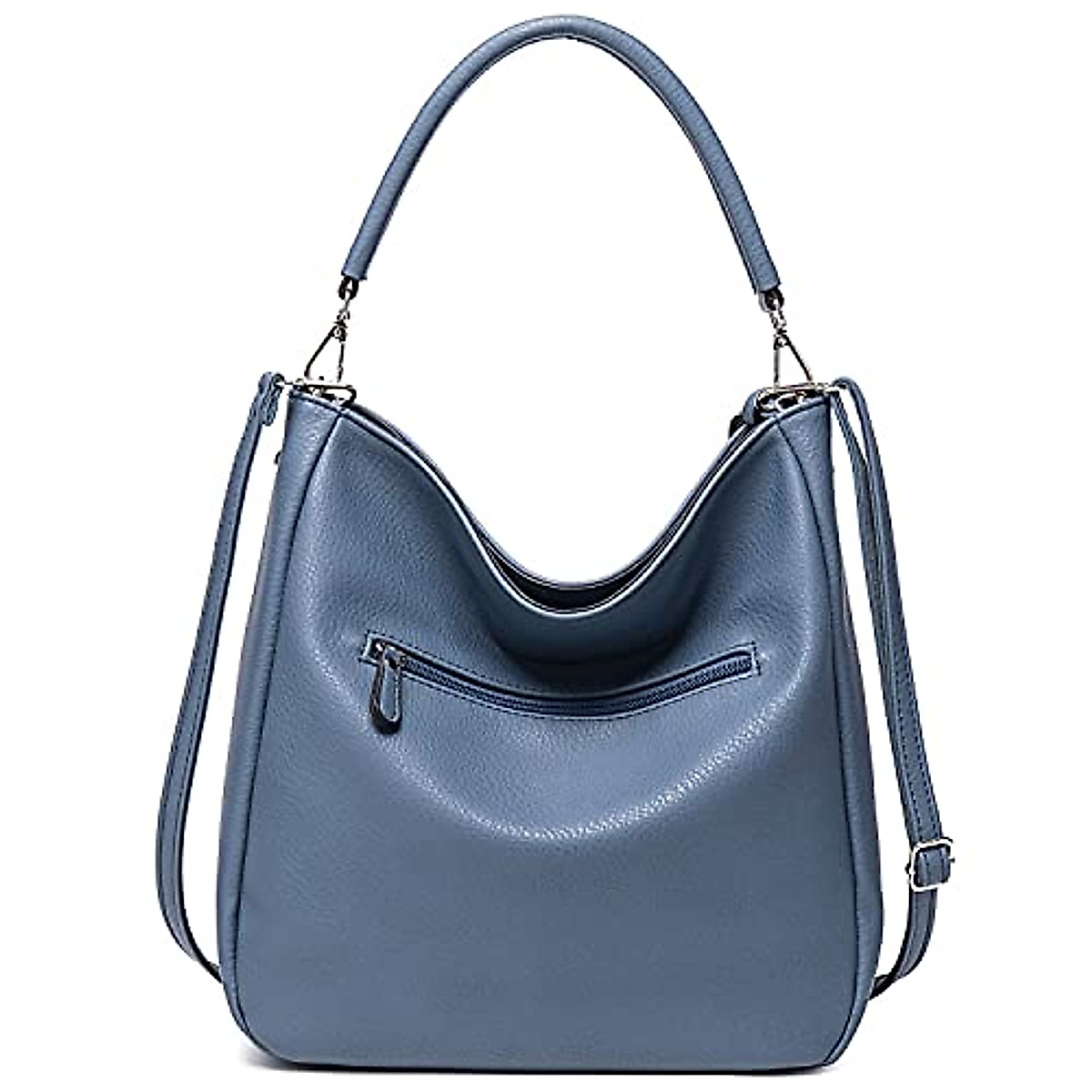 DAVIDJONES Faux Leather Hobo Purse and Wallet set for women Small Chain Crossbody Bags for Girls