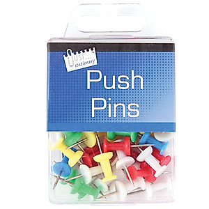 Just stationery Push PINS, Multicolour, One Size