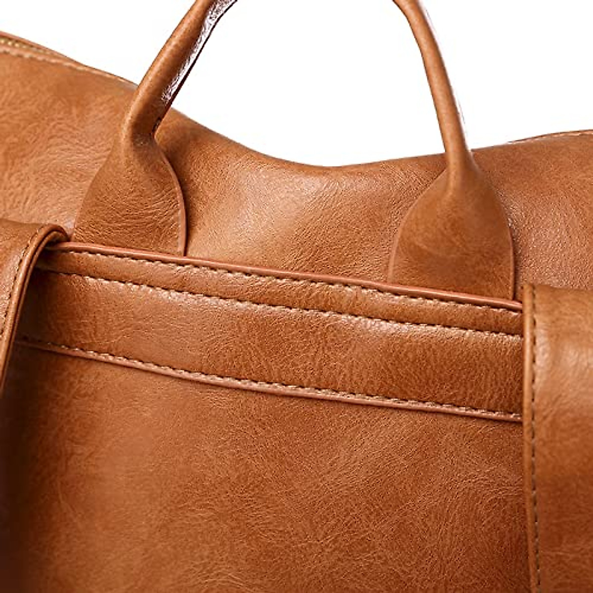 Leather Backpack Bag For Women,Unisex Travel Laptop Shoulder Purse Black Rucksack, A Large, Elegant, (Grey, One Size)