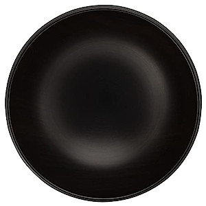 Yamanaka Lacquerware Shirasagi Woodworking Soup Bowl, Shirasagi Bowl, S, Approx. 3.9 inches (10 cm), Cherry Blossom, Jet Black, Made in Japan