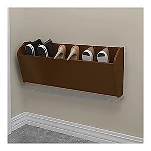 Shoes Rack Shoe Rack Wall Mounted Shoes Rack Shoe Organizer Closet Shoe Stand Closet Door Home Shoe Holder Storage 26.2in Durable (Color : Dark Brown)