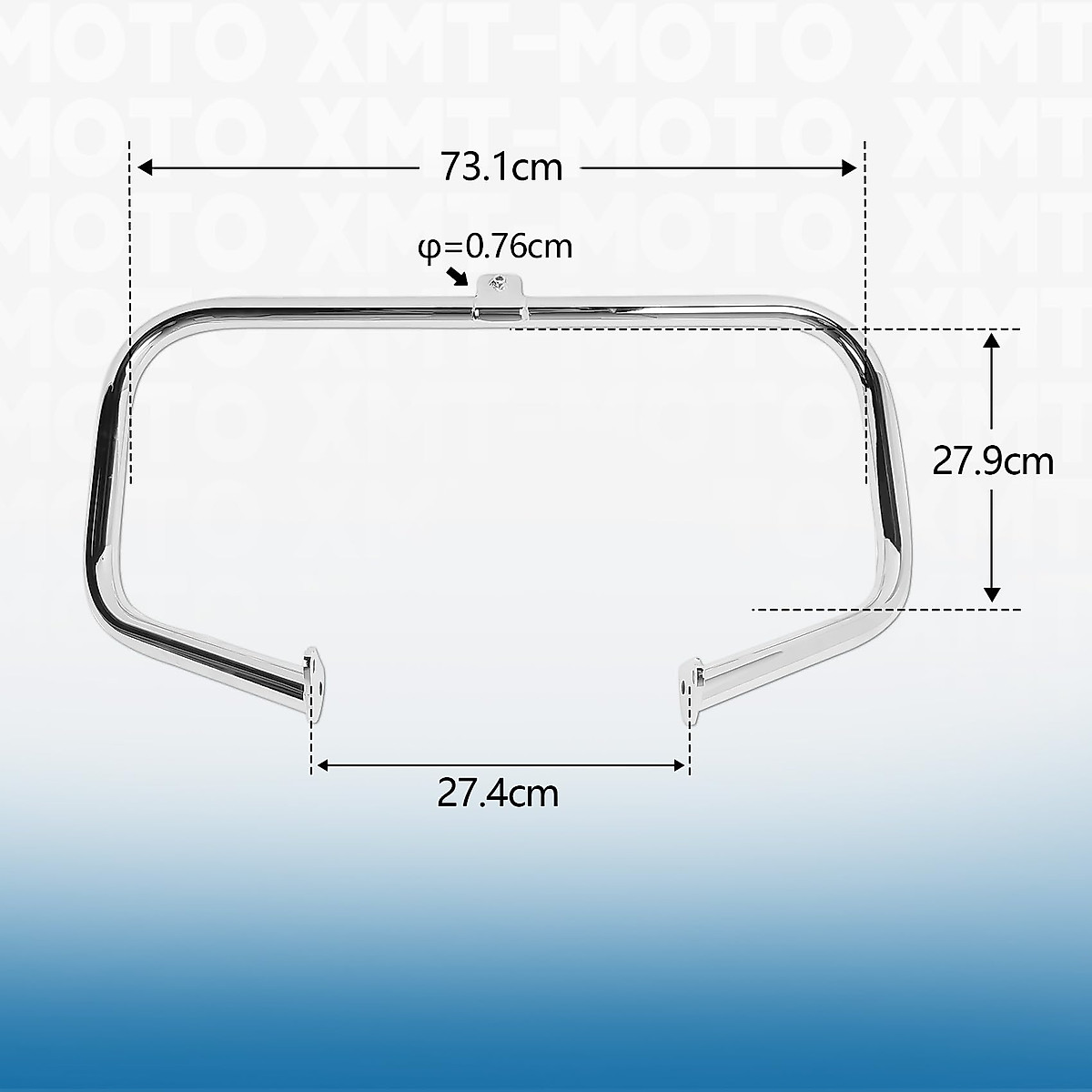 XMT-Moto Engine Guard Highway Crash Bar fits for Harley Davidson Touring Road King Street Glide Electra Glide CVO and Trike Models 1997-2008,Replace for 49184-97,Chrome